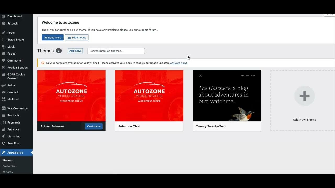 How to create a wordpress child theme - YouTube