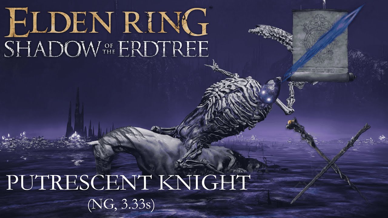 Elden Ring: SOTE - OP Night Comet build (Putrescent Knight, NG, 3.33s ...