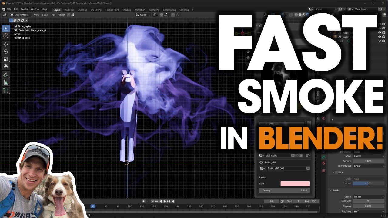 FAST, EASY Smoke in Blender with Smoke Wish! - YouTube