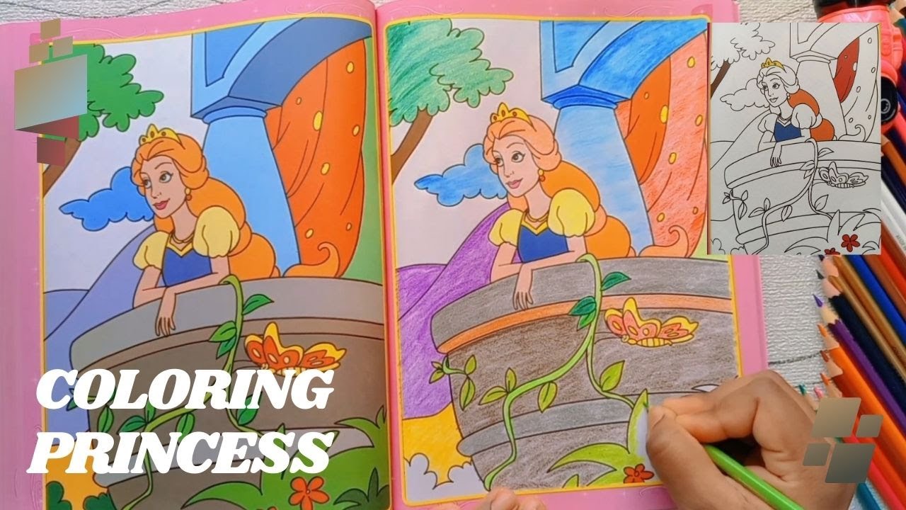 COLORING PRINCESS | Coloring For Kids | Color Hub - YouTube