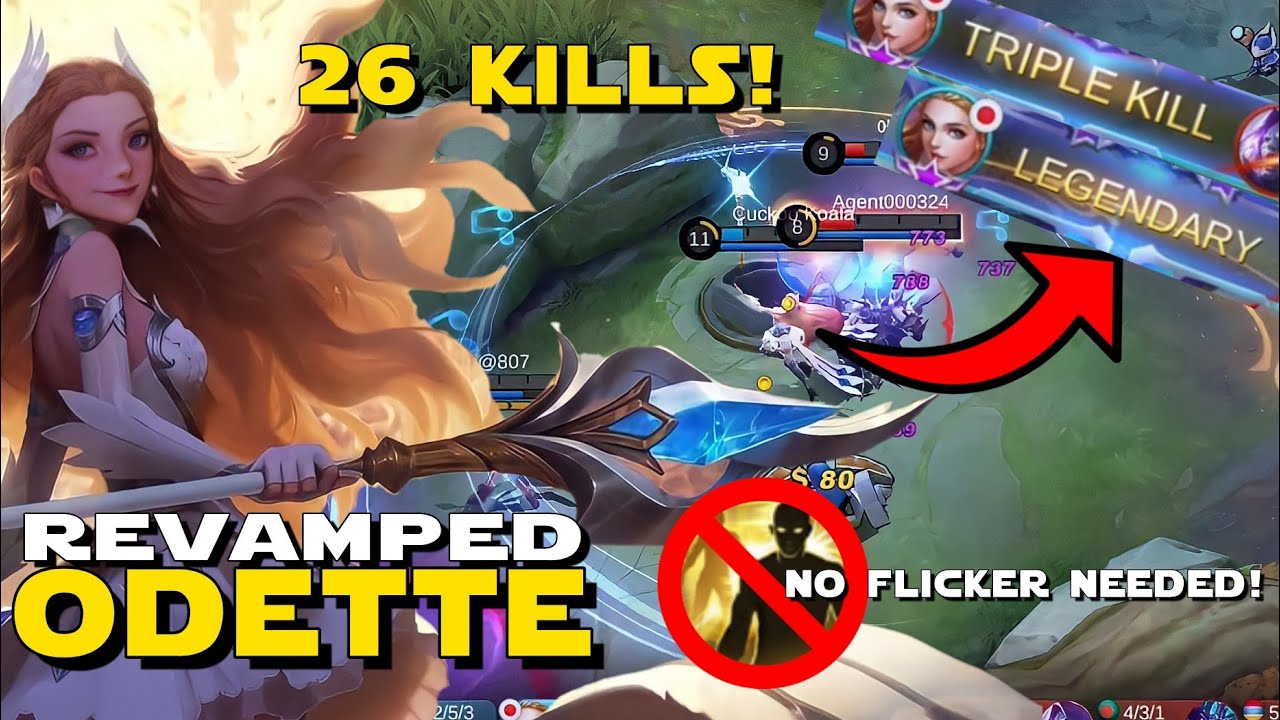 NEW REVAMPED ODETTE IS HERE! | NO FLICKER NEEDED! | GAMEPLAY | OP 2ND ...