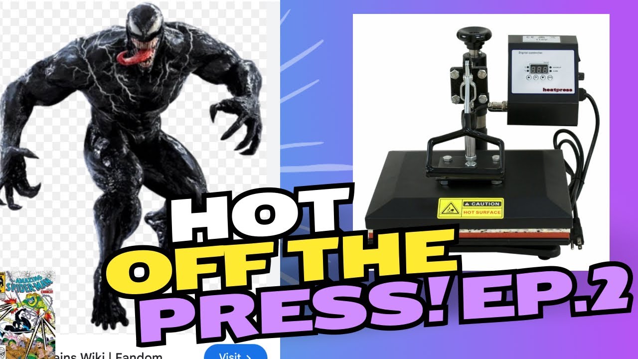 Pressing techniques on how to correct a comic book issue Venom - YouTube