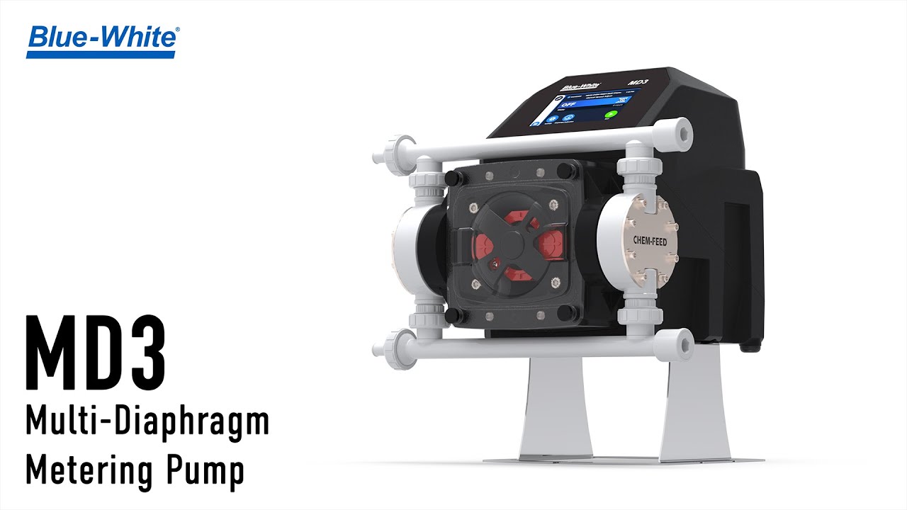 The CHEM-FEED® MD3 - Multi-Diaphragm Metering Pump - YouTube