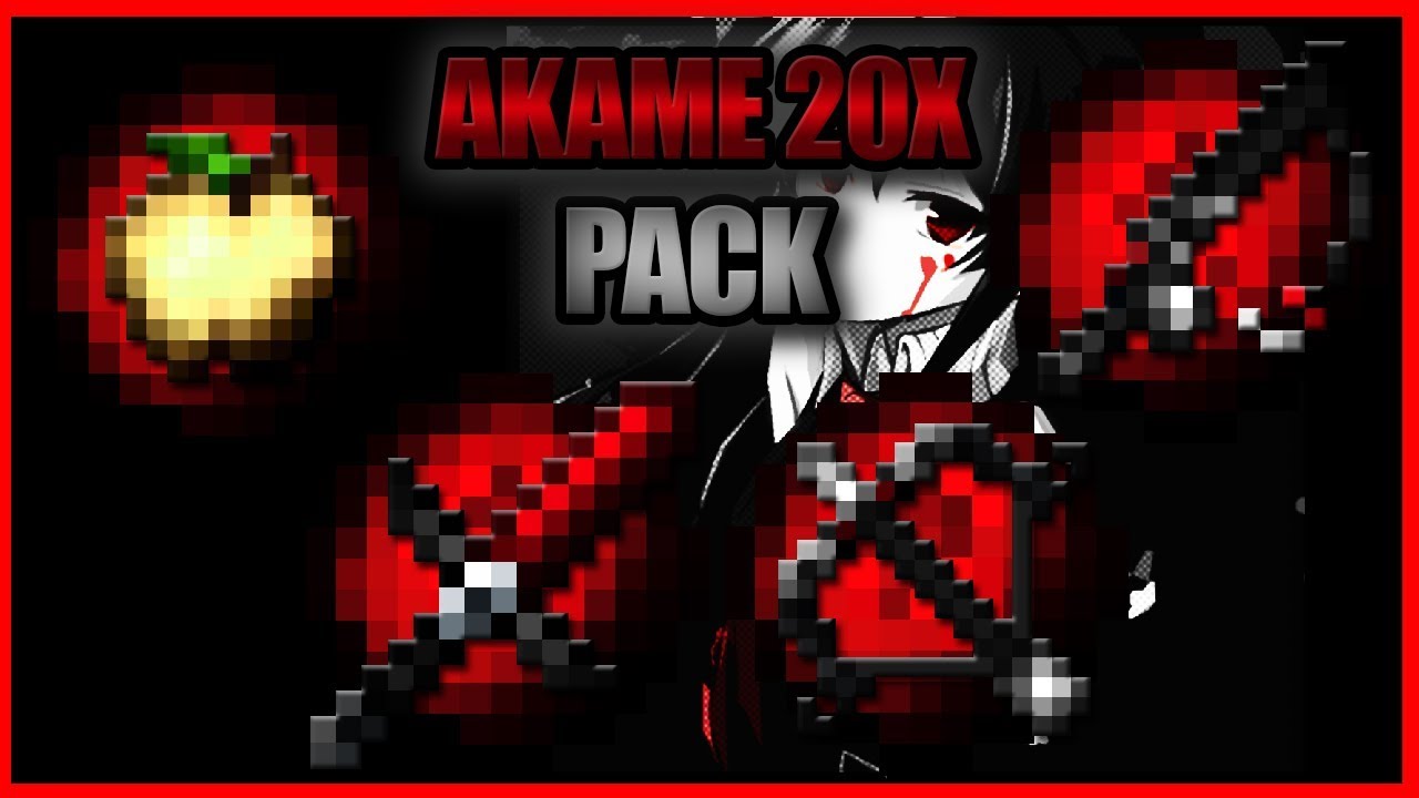 Minecraft PvP Texture Pack l Akame [20x] [1.7/1.8] ★ - YouTube
