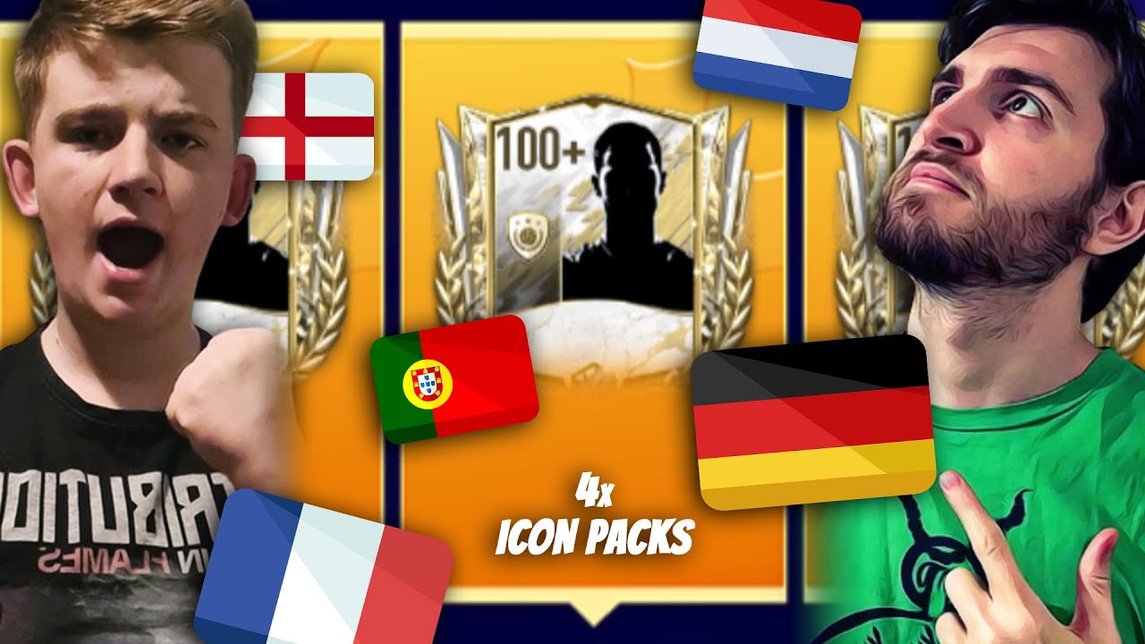 SUPER PACK BATTLE CU 4 ICON PACK-URI DE 100+ SI 92+ | FIFA MOBILE ...
