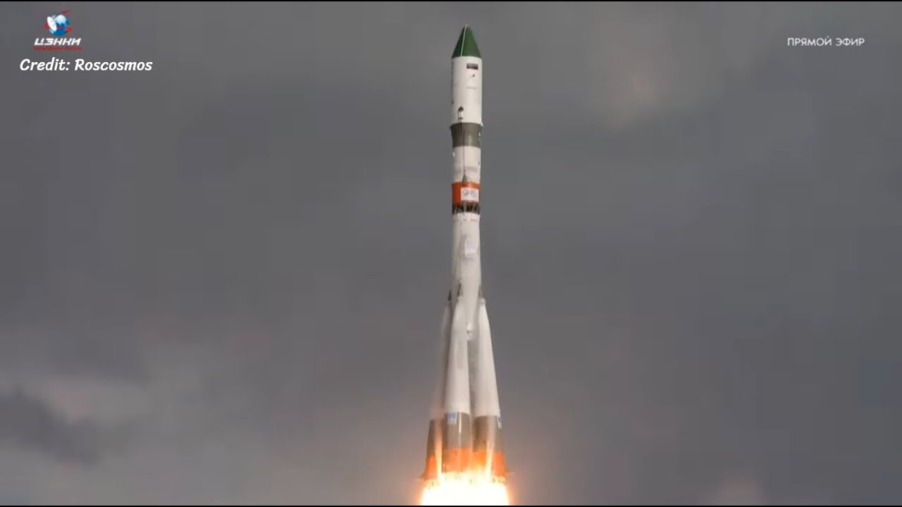 Soyuz 2.1a Launches Progress MS-28 Cargo Spacecraft to the ISS - YouTube