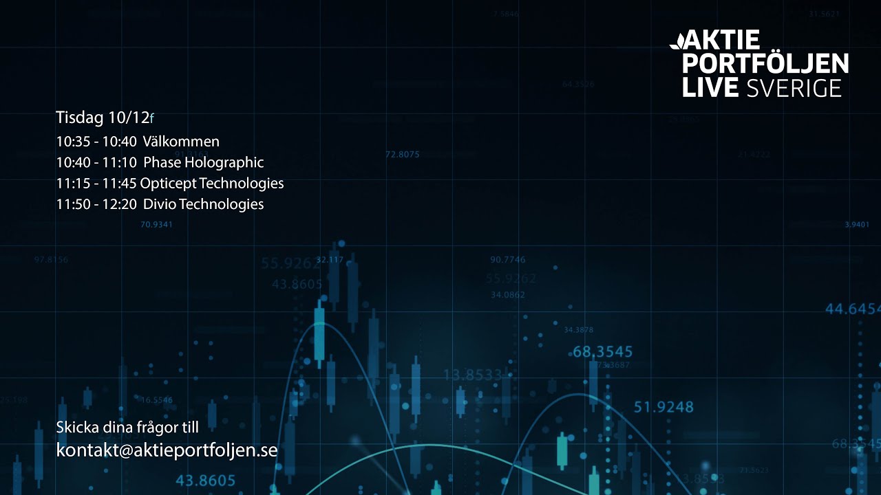 Aktieportföljen Live | Phase Holographic, Opticept Technologies och ...