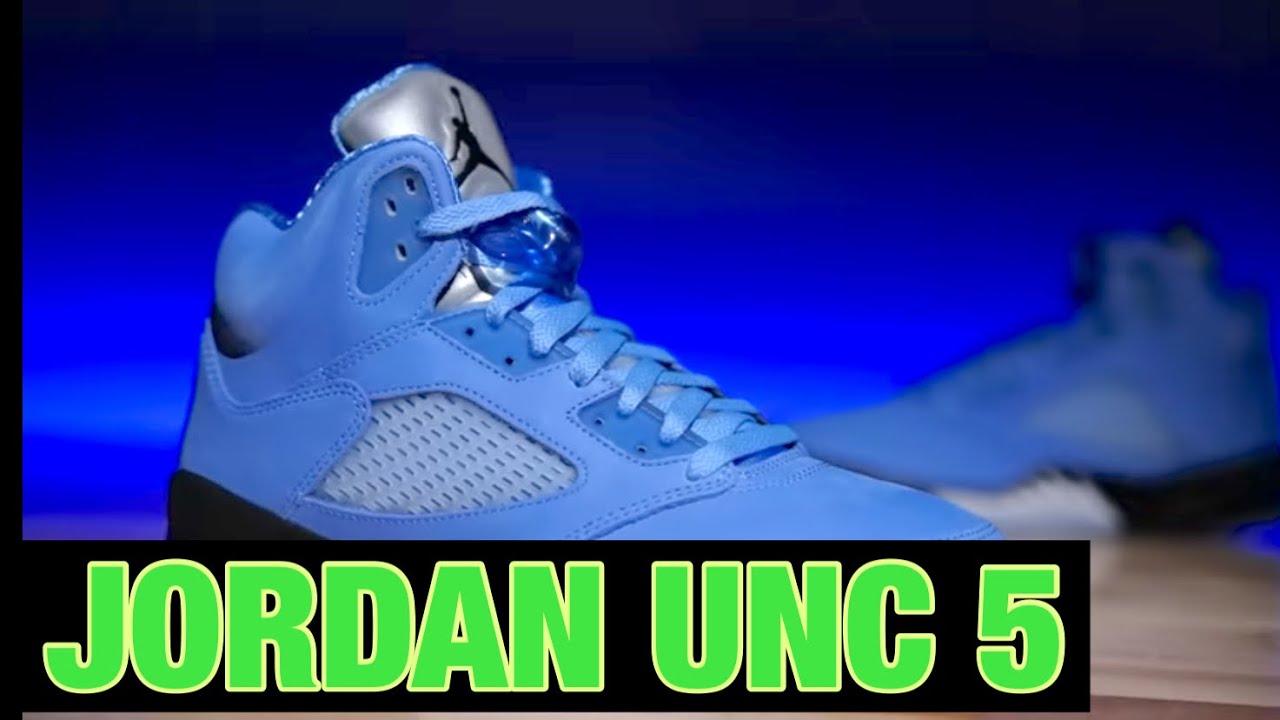 QUICK LOOK AIR JORDAN 5 UNC - YouTube