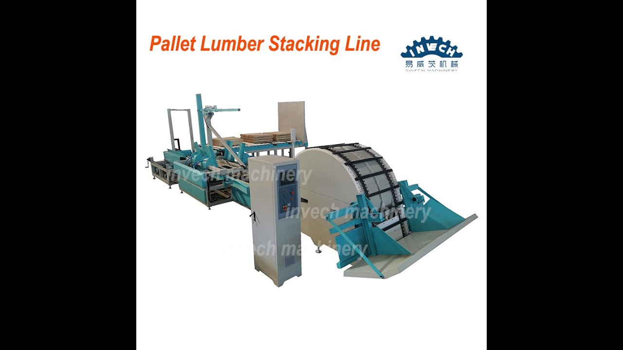 Automatic Wood Boards Stacker With Sticks Auto Feeding System - YouTube