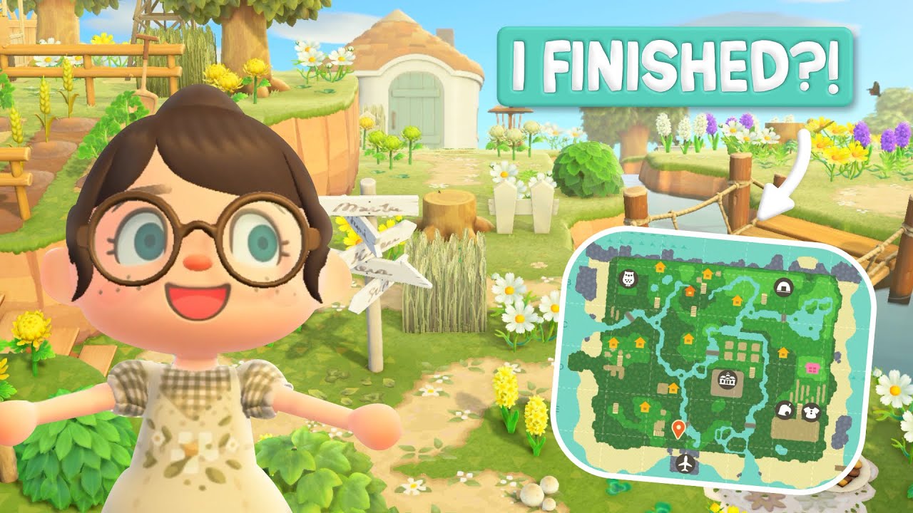 My Completed Spring Farmcore ACNH Island! 🌻 - YouTube
