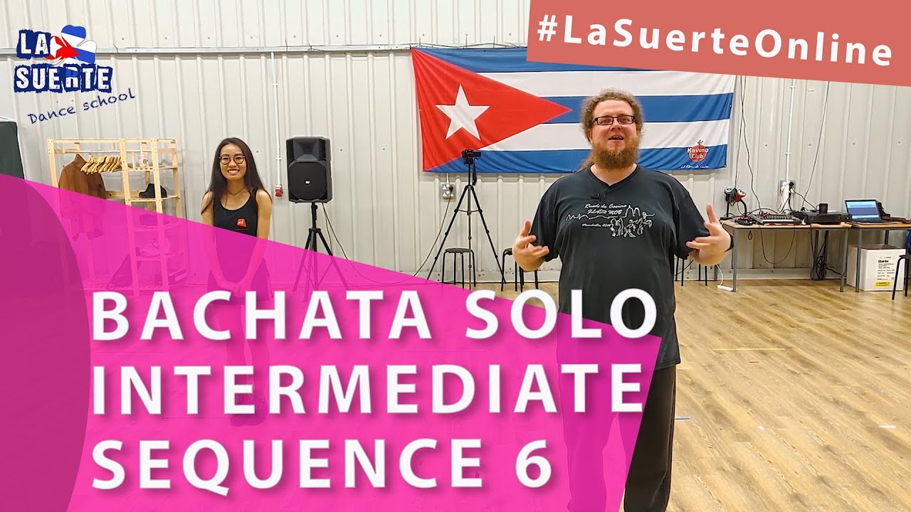 Bachata Solo (Intermediate) - Sequence 6, Bachata moderna - YouTube