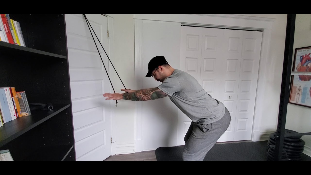 Triceps Extension - Neutral - Resistance Band - YouTube