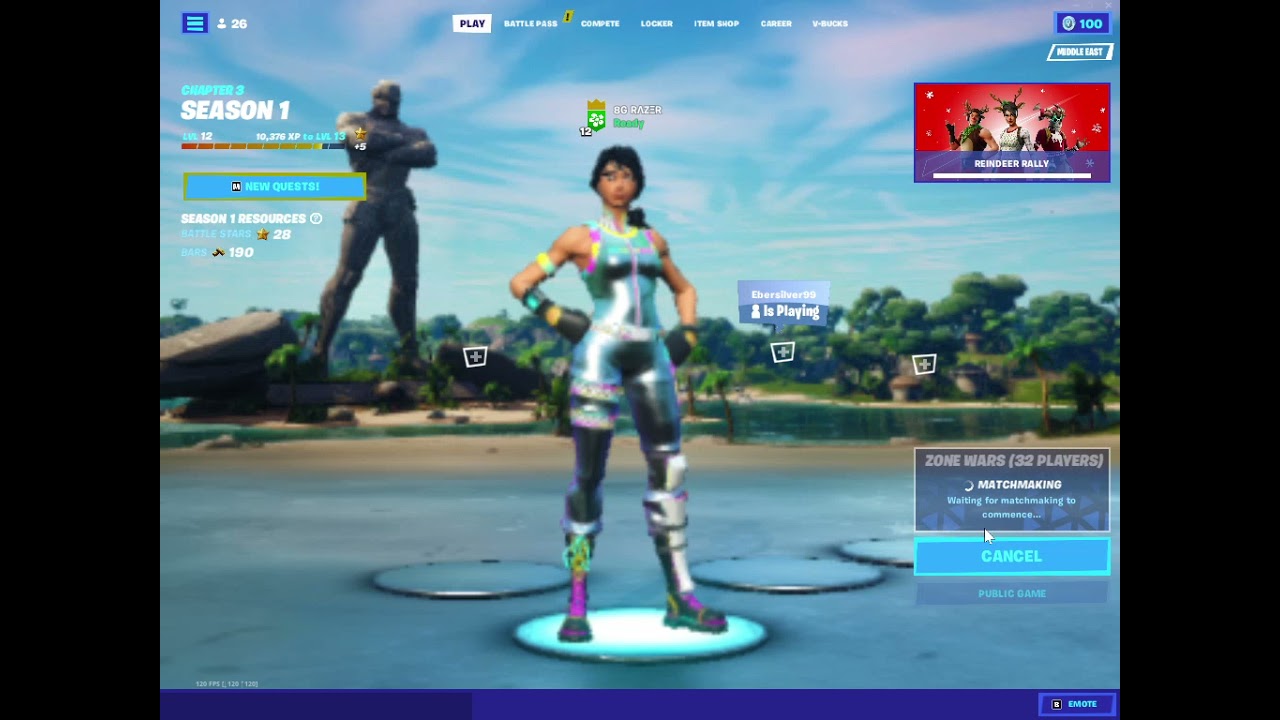 Playing creative matchmaking in Fortnite - YouTube