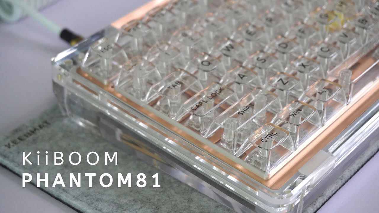 KiiBOOM Phantom81 | unboxing & soundtest | crystal keyboard - YouTube