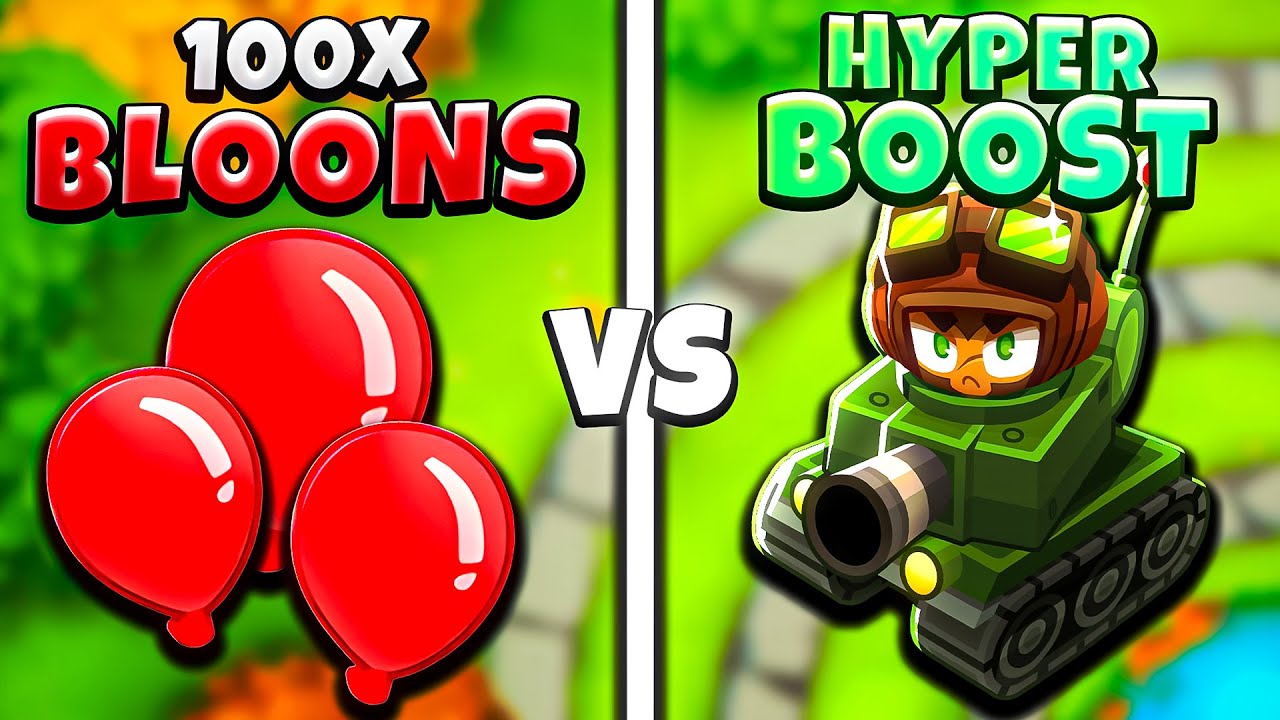 100x BLOONS vs 1 HYPER BOOSTED HERO (BTD 6) - YouTube