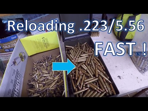 Reloading .223 FAST METHOD - YouTube
