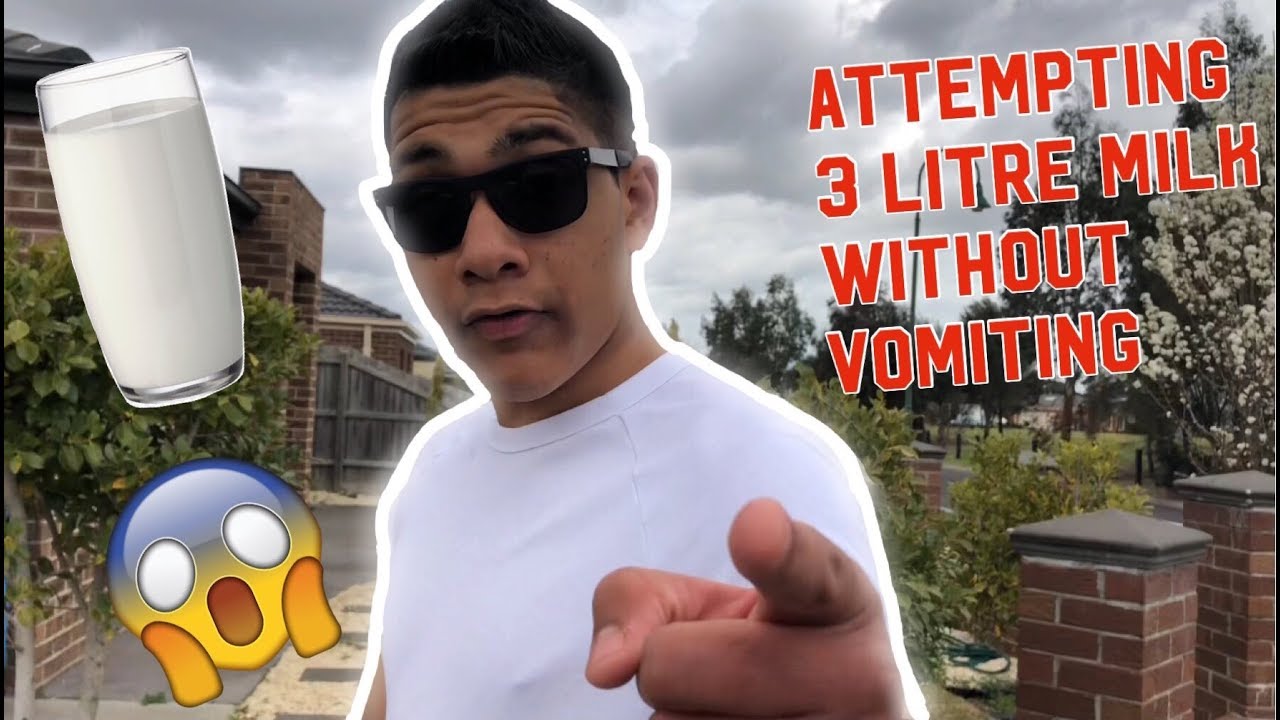 HE ATTEMPTED THE 3L MILK CHALLENGE IN 5 MINS WITHOUT VOMITING - YouTube