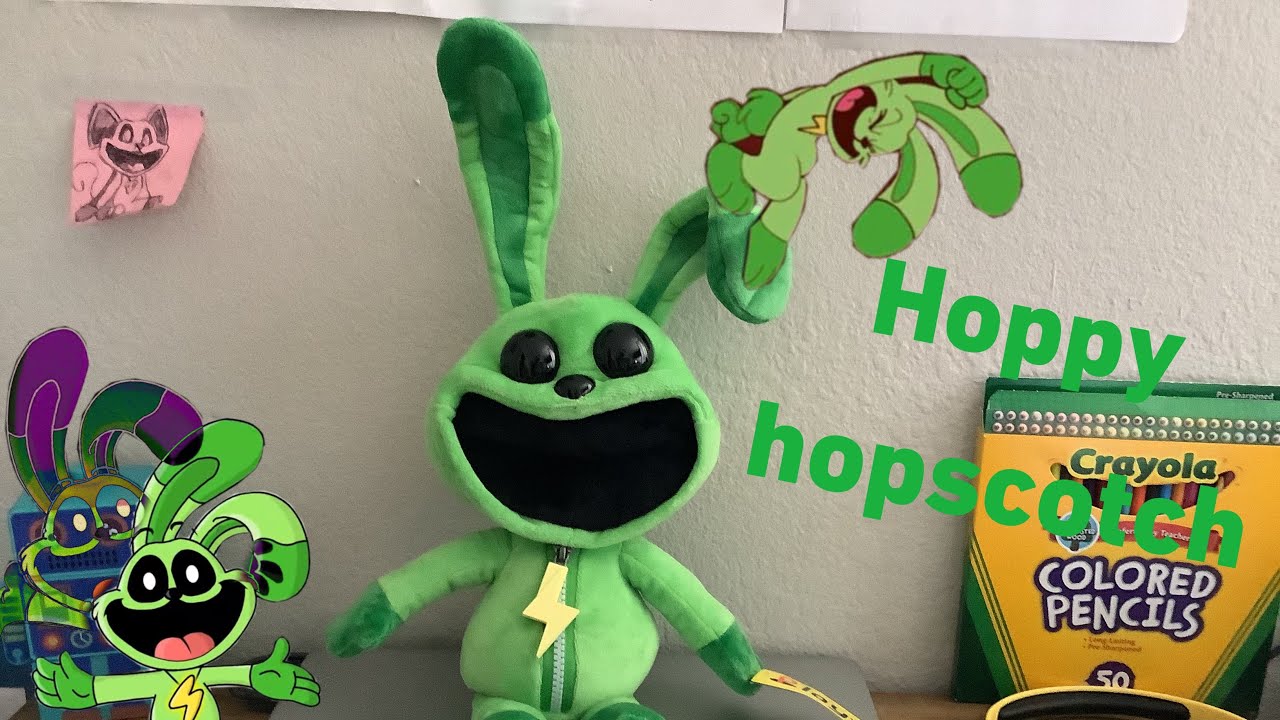 The official hoppy hopscotch plush - YouTube