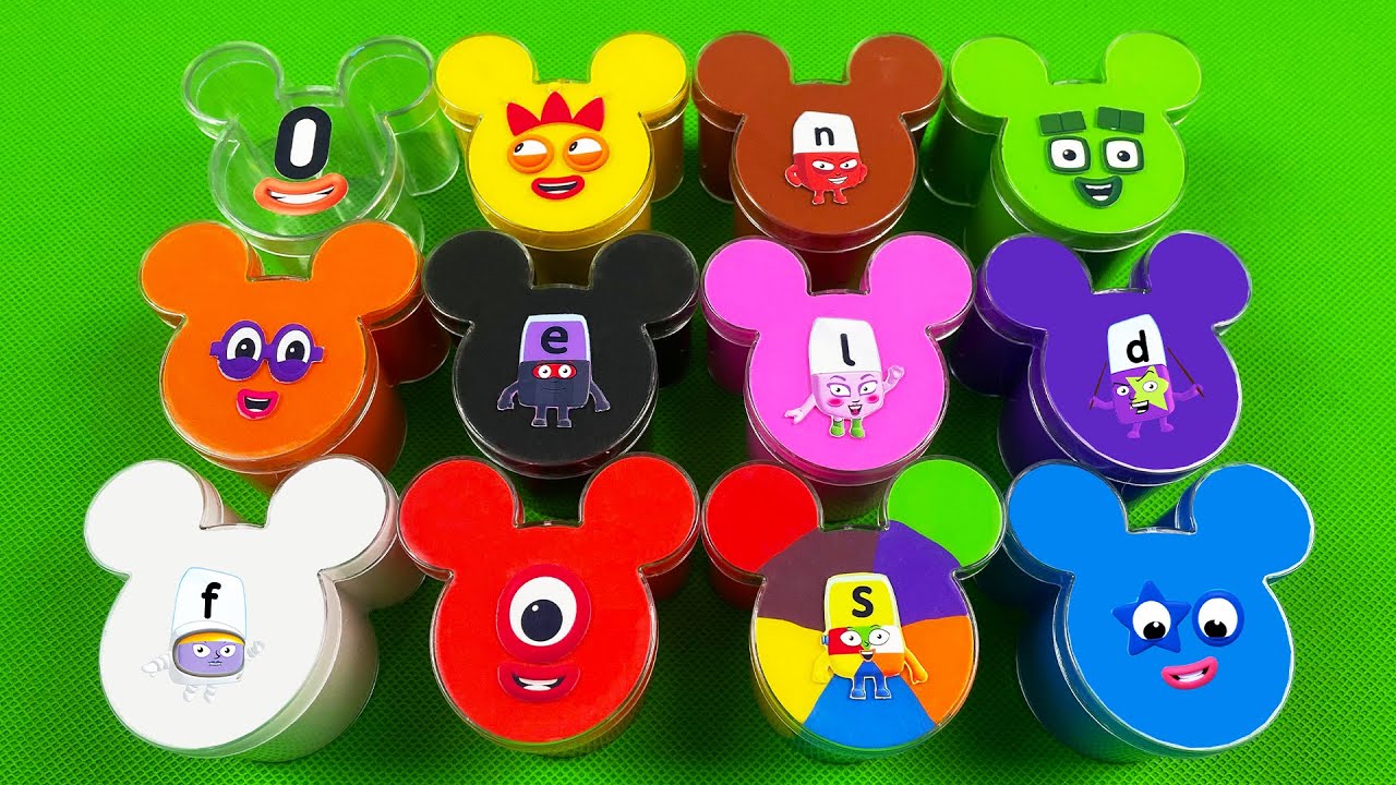 Numberblocks & Alphablocks - Looking for SLIME With Mickey Mouse ...