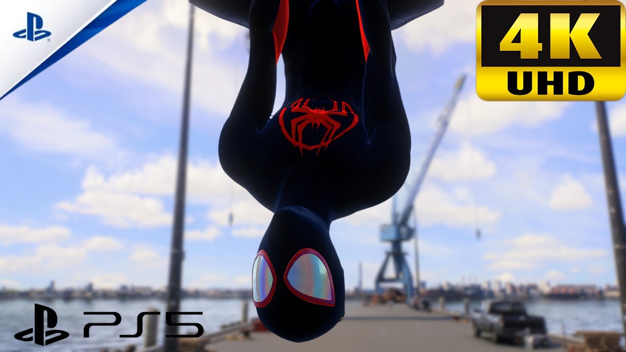 (PS5) SPIDER MAN 2 | ACROSS THE SPIDER VERSE SUIT Gameplay | Free Roam ...