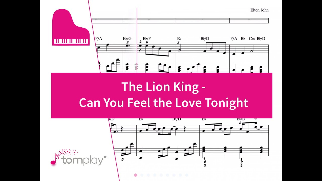 Can you feel the love tonight - Lion King song by Elton John - YouTube