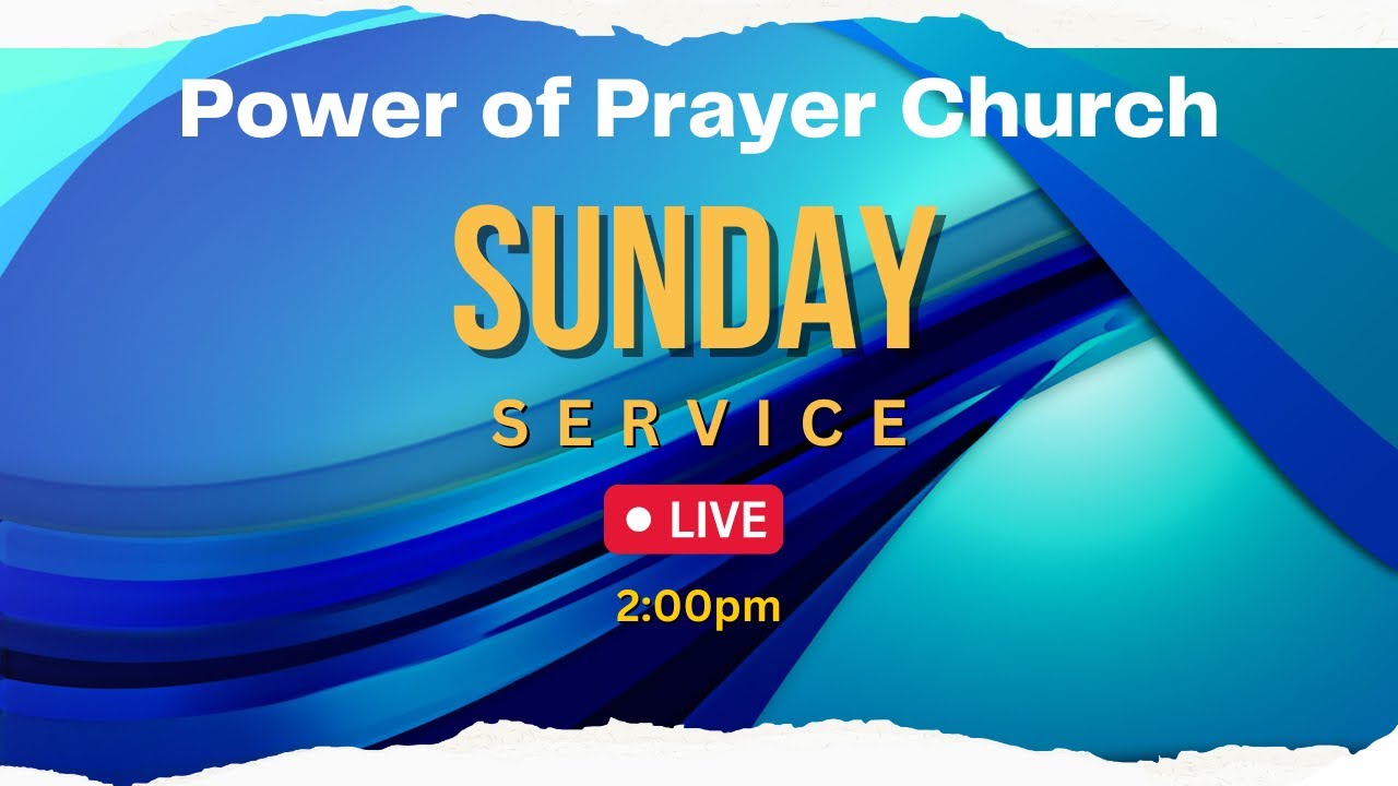 Power Of Prayer Church Service - Sunday Live 06th October, 2024 - YouTube