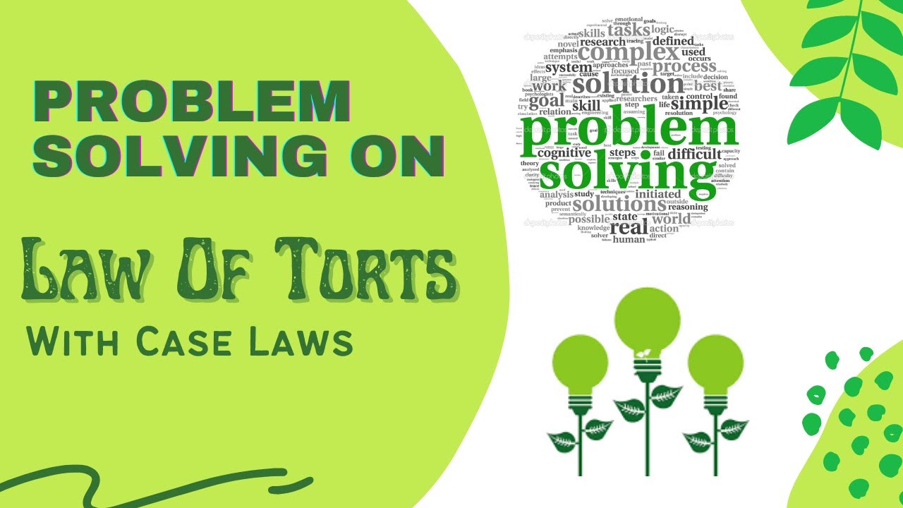 Problems Solving On Law Of Torts | KSLU | Kannada & English Explanation ...