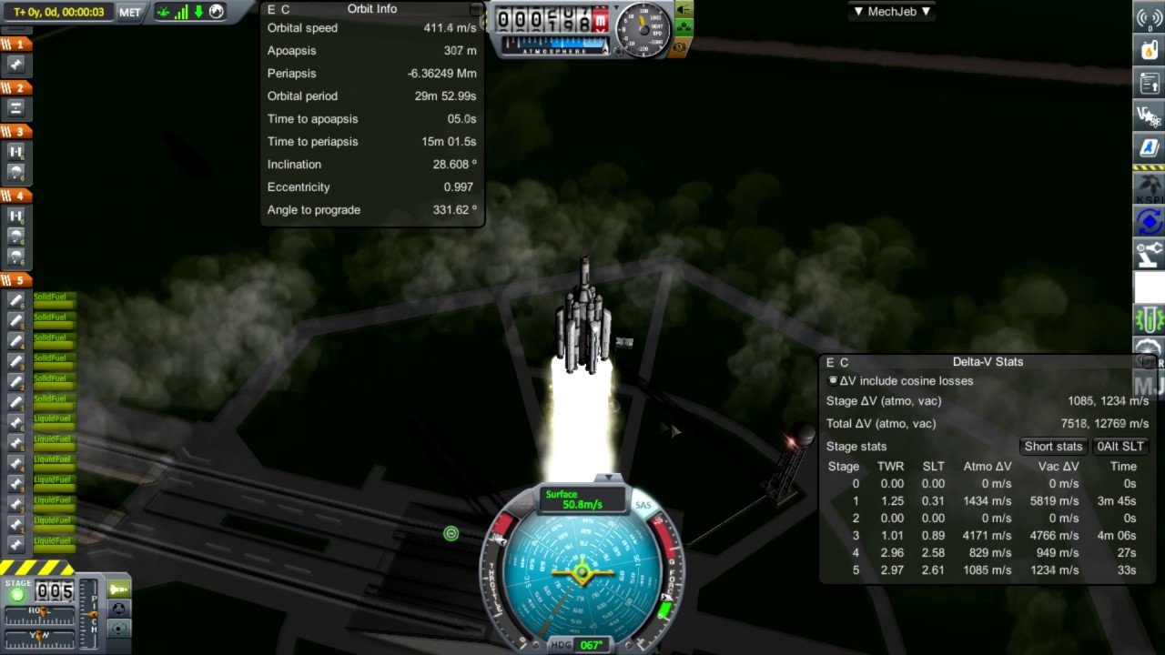Kerbal space Program | How to get into orbit with Real solar system mod ...