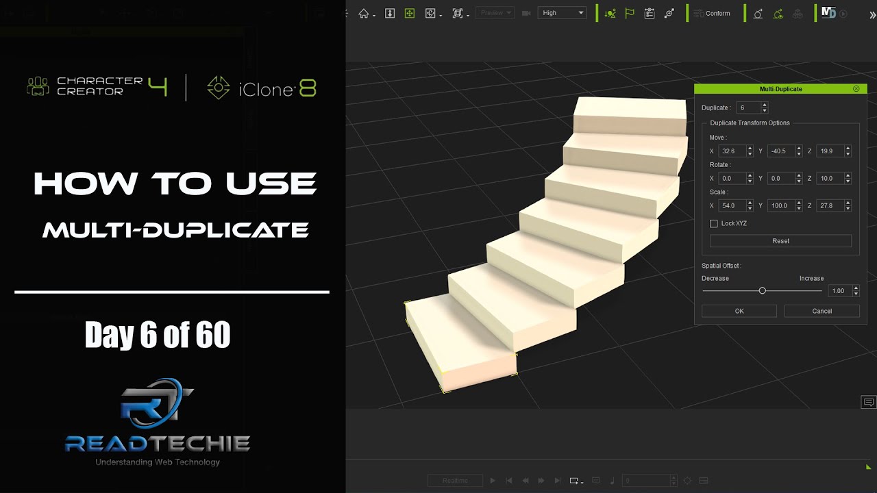 Efficiency Unleashed: Multi-Duplicate Tool in iClone 8 | iclone 8 tutorial in hindi | Day 6 of ...