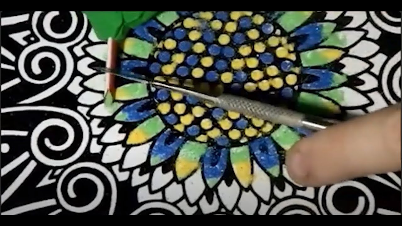 Drawing with Sand | Relaxing Art | Sand Mandala | Unique Art Process ...