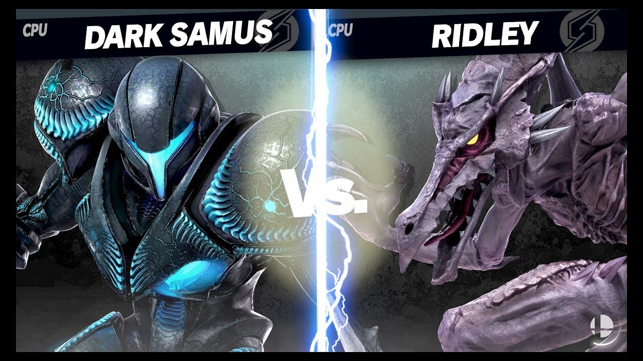 Dark Samus Vs. Ridley: Super Smash Bros. Ultimate Smash Mode Gameplay ...