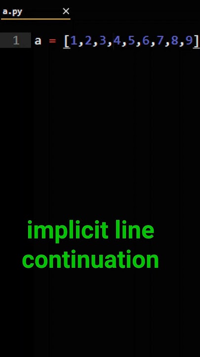 PEP8 How To Break Up Long Lines - YouTube