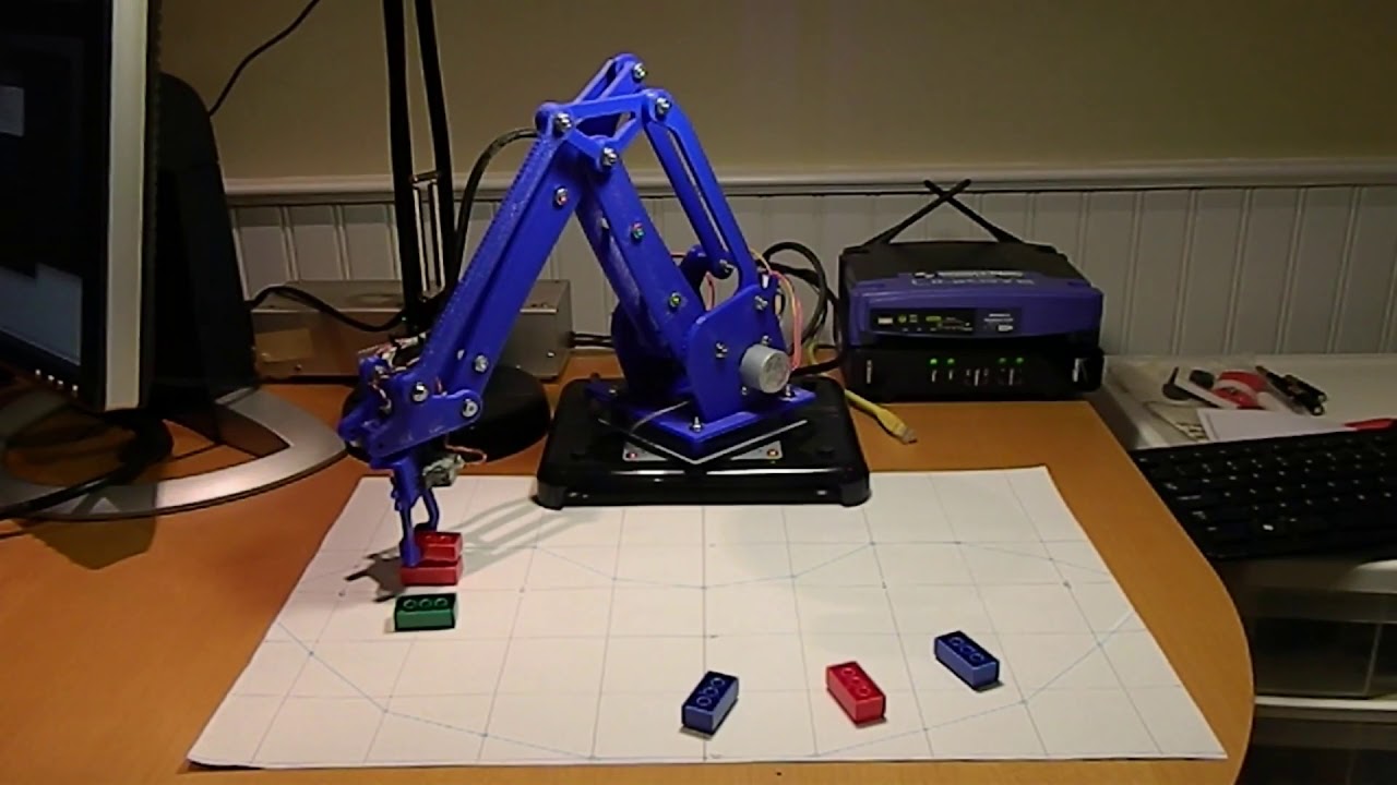 Robotic Arm Pick-n-Stack - YouTube