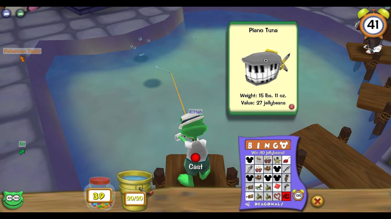 FULL Toontown Walkthrough: Fishing - Hour 1 - YouTube