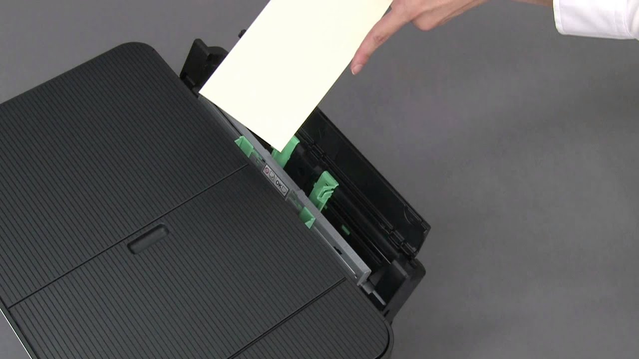 Load an Envelope using Manual Feed Slot [Brother Global Support] - YouTube