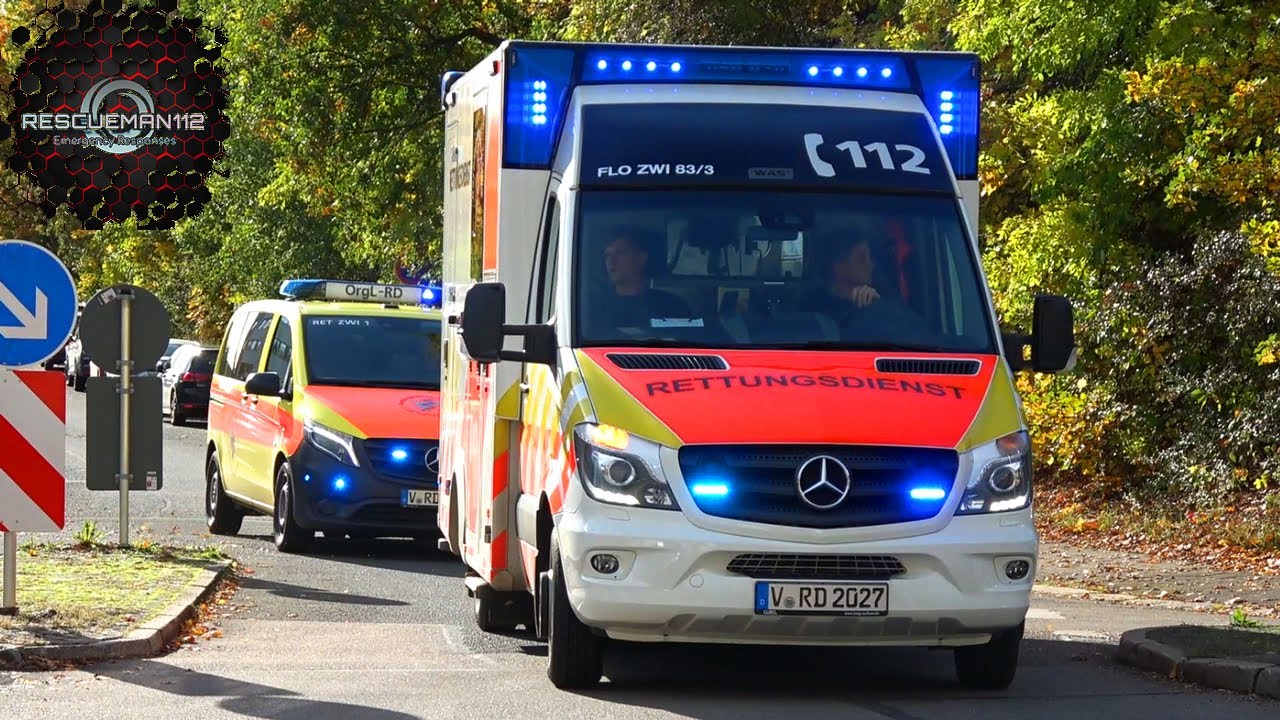 🚨 RTW BF Zwickau + OrgL-RD LK Zwickau + OrgL-RD RZV Südwestsachsen + 2x ...