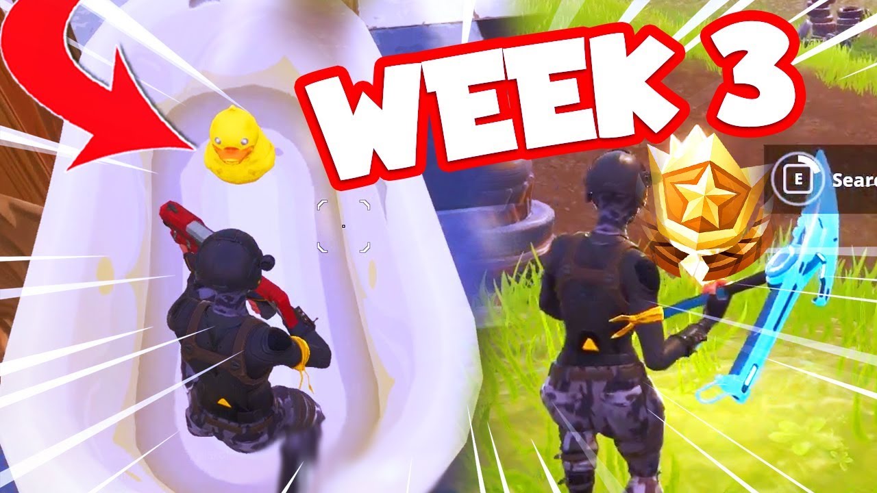 ZO vind je de RUBBER DUCKS & TREASURE MAP voor WEEK 3 CHALLENGES ...
