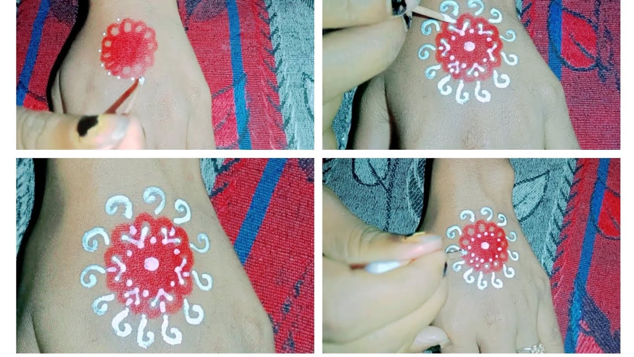 Hand Alta design । Back Hand Alta design । Roshni Makeover Official ...