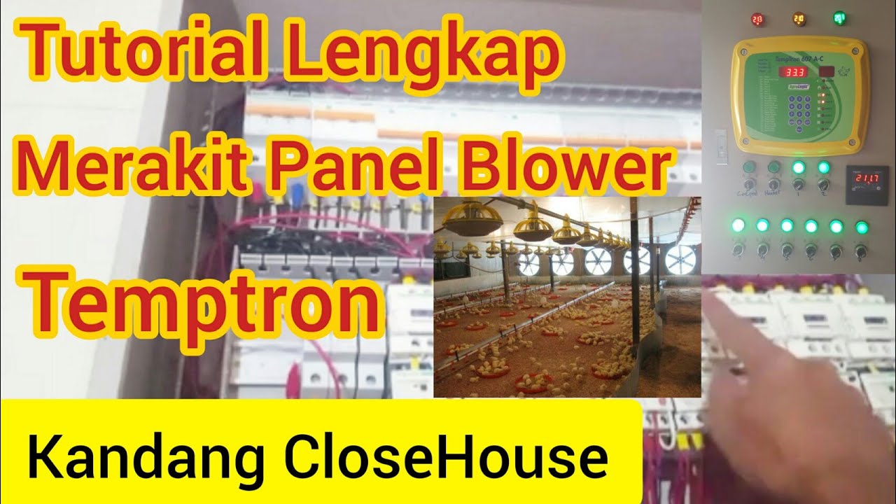 CARA MERAKIT PANEL BLOWER KANDANG AYAM || PANEL BLOWER KANDANG AYAM ...
