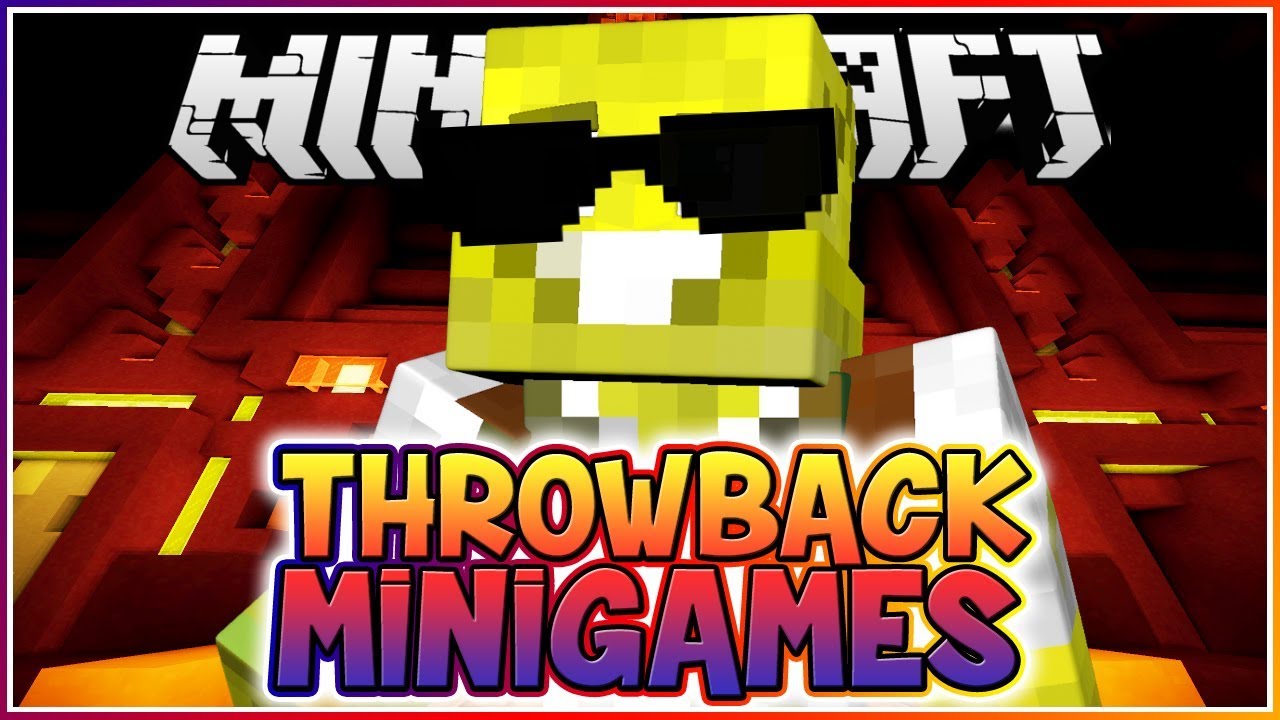 Playing Throwback Minigames on Minecraft! - YouTube