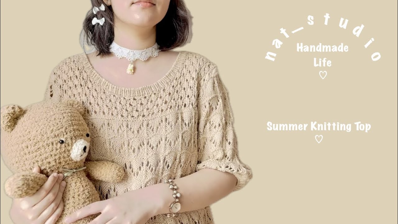 Cute Knitting Lace Top for summer | Let’s knit along - YouTube