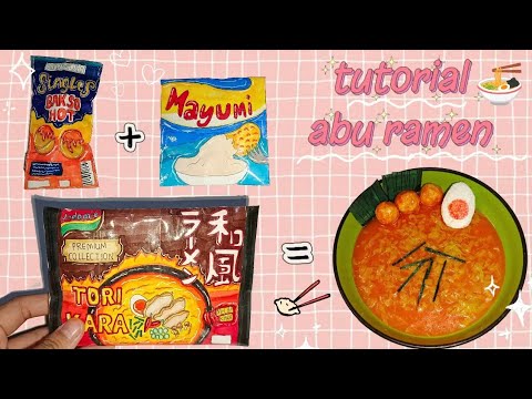 TUTORIAL ABU RAMEN | paper diy - YouTube