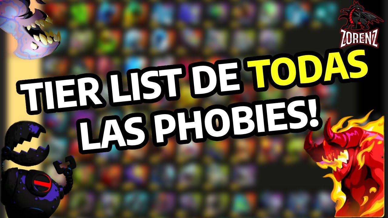 🏆🌟Tier List de TODOS los Phobies🌟🏆 | Phobies - YouTube