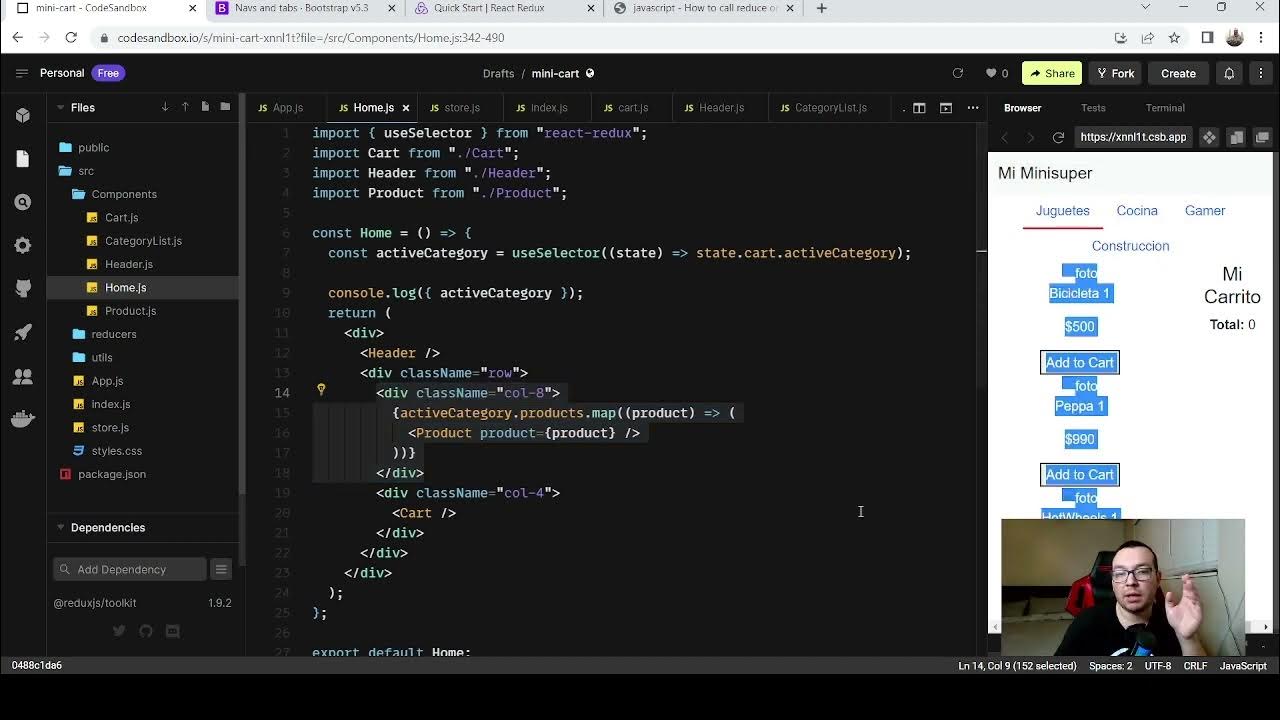 9 - Revision general de la configuracion de redux y flujo de datos en ...