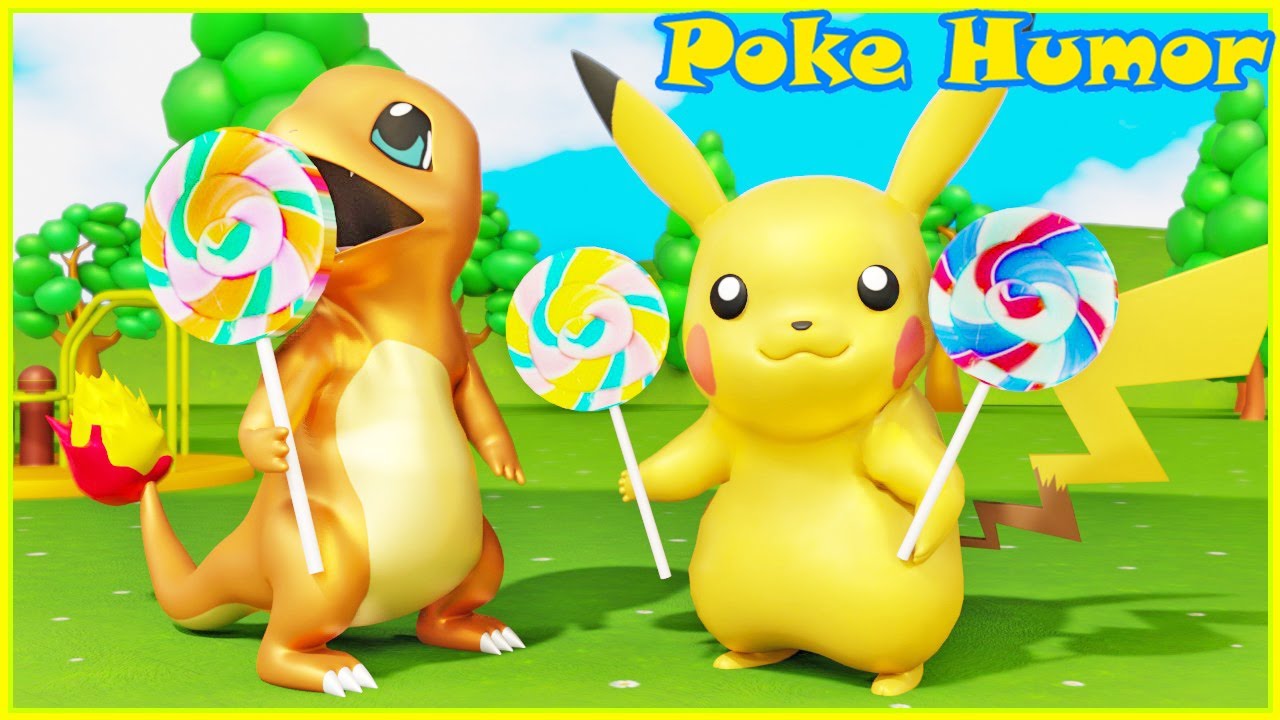 POKEMON PIKACHU LOLLIPOP - CANDIES AND FUNNY PARK - YouTube
