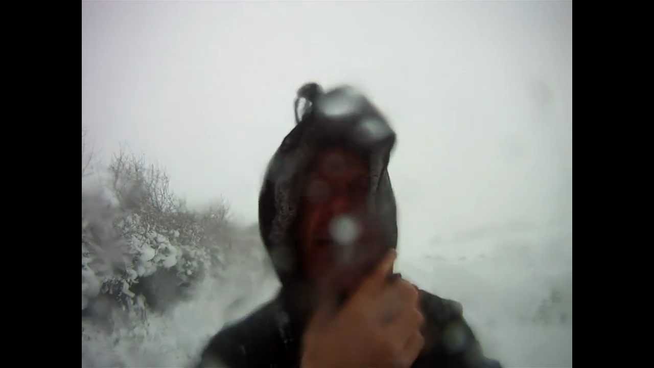 Guernsey extreme snow and wind - YouTube