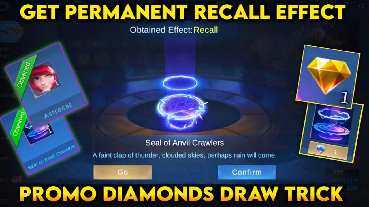 NEW! TRICK TO GET PERMANENT RECALL EFFECT? DRAW 1 PROMO DIAMONDS ...