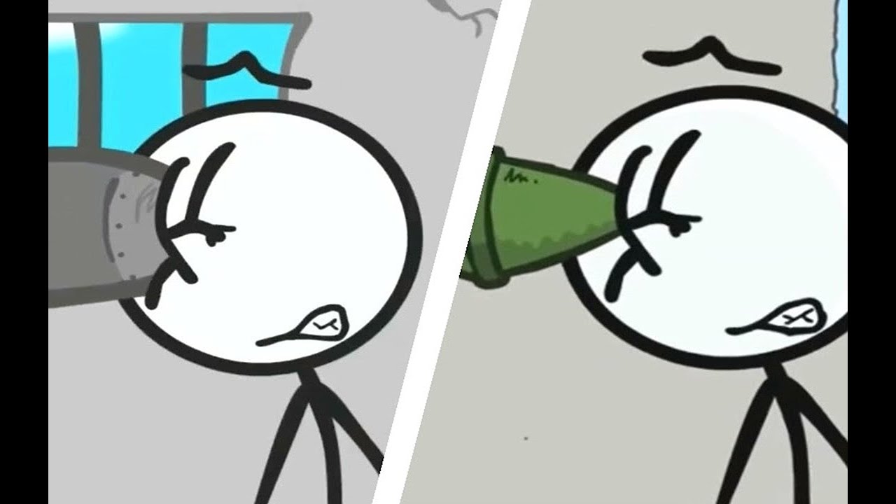 The Henry Stickmin Collection Rocket Launcher Comparison (Steam vs ...