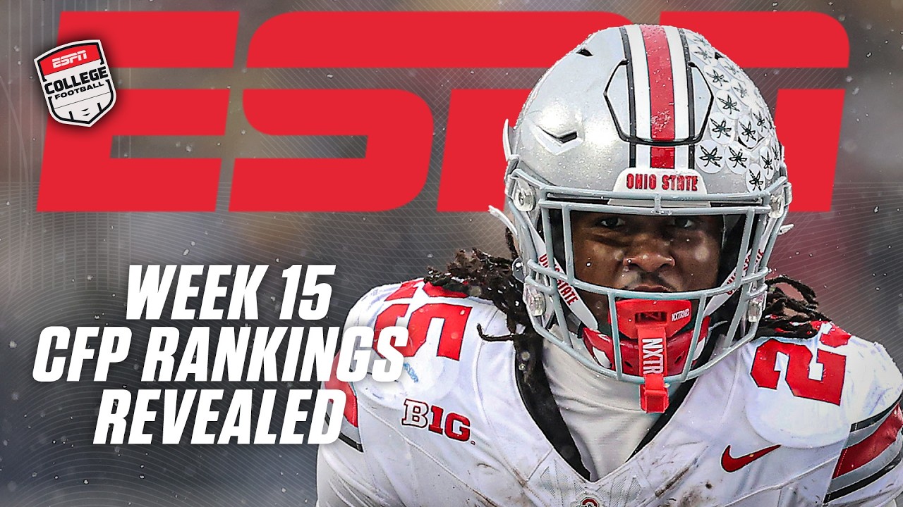 WEEK 15 2025 College Football Playoff Rankings REVEALED 👀🍿 | ESPN ...