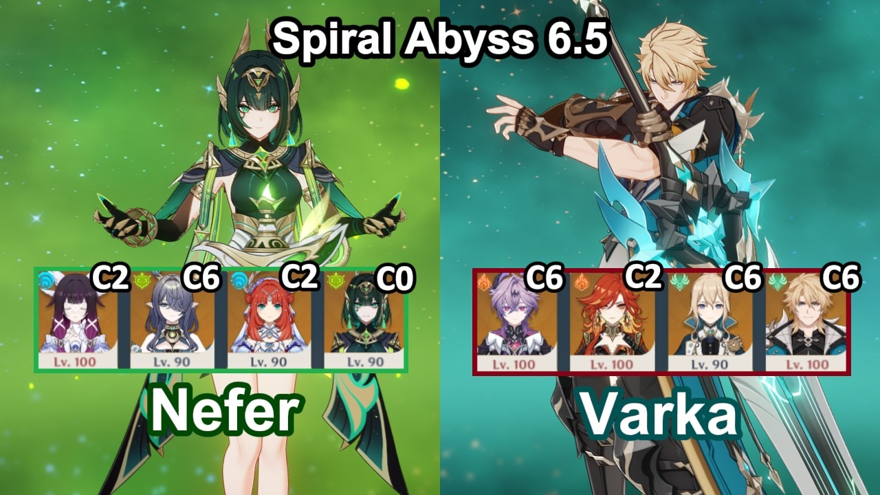 C0 Nefer & C6 Varka Pyro | Spiral Abyss 6.5 | Genshin Impact - YouTube